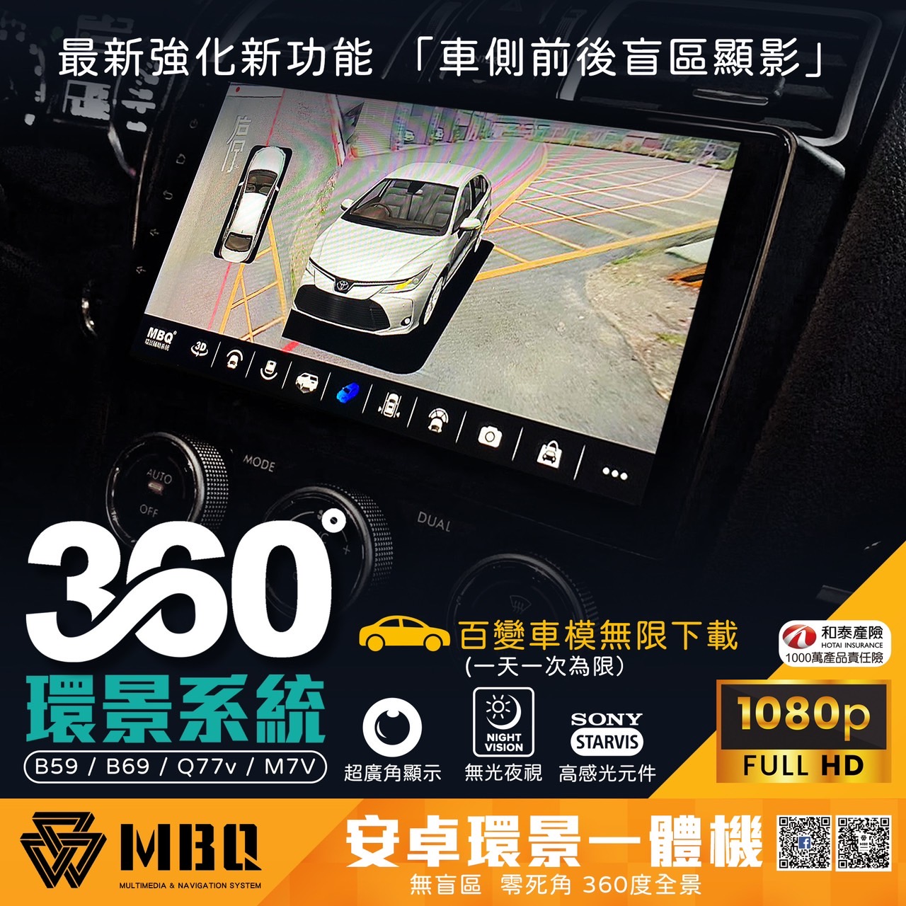 8核心 8GB + 128GB 安卓環景一體機